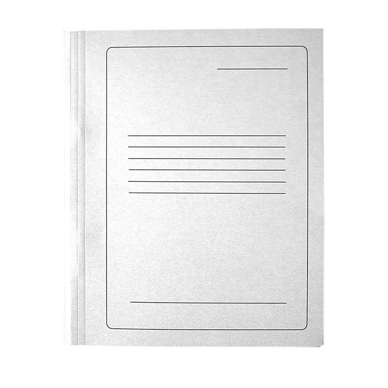 Mape ātršuvējs A4, kartona, 250g/m2, balta, Smiltainis - Birojs.lv